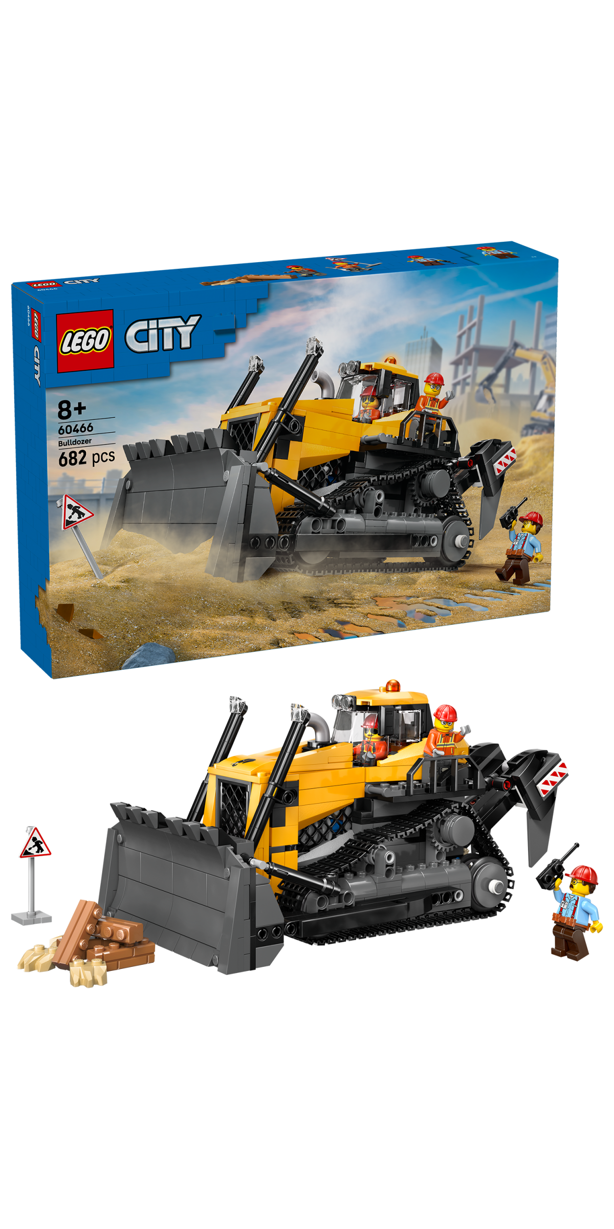 Gul bulldozer (60466) - LEGO® TEMA - Klodsbiksen.dk