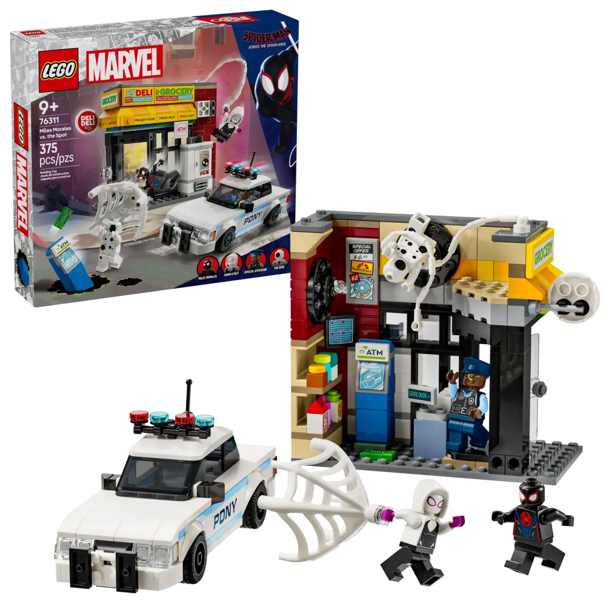 Spider-Verse: Miles Morales mod Spot (76311) - LEGO® TEMA - Klodsbiksen.dk